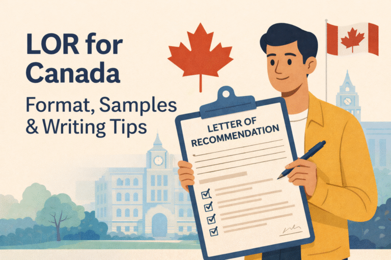 LOR for Canada 2026 | Format, Samples & Writing Tips